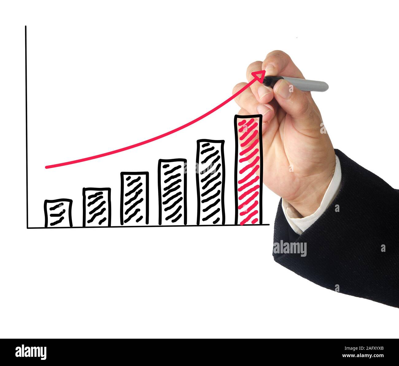 Drawing a chart Stock Photo - Alamy