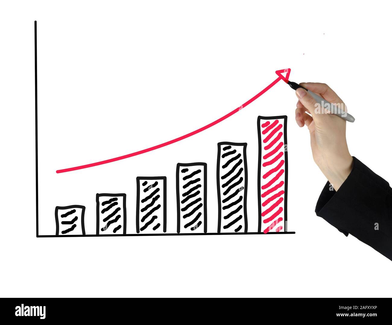 Drawing a chart Stock Photo - Alamy
