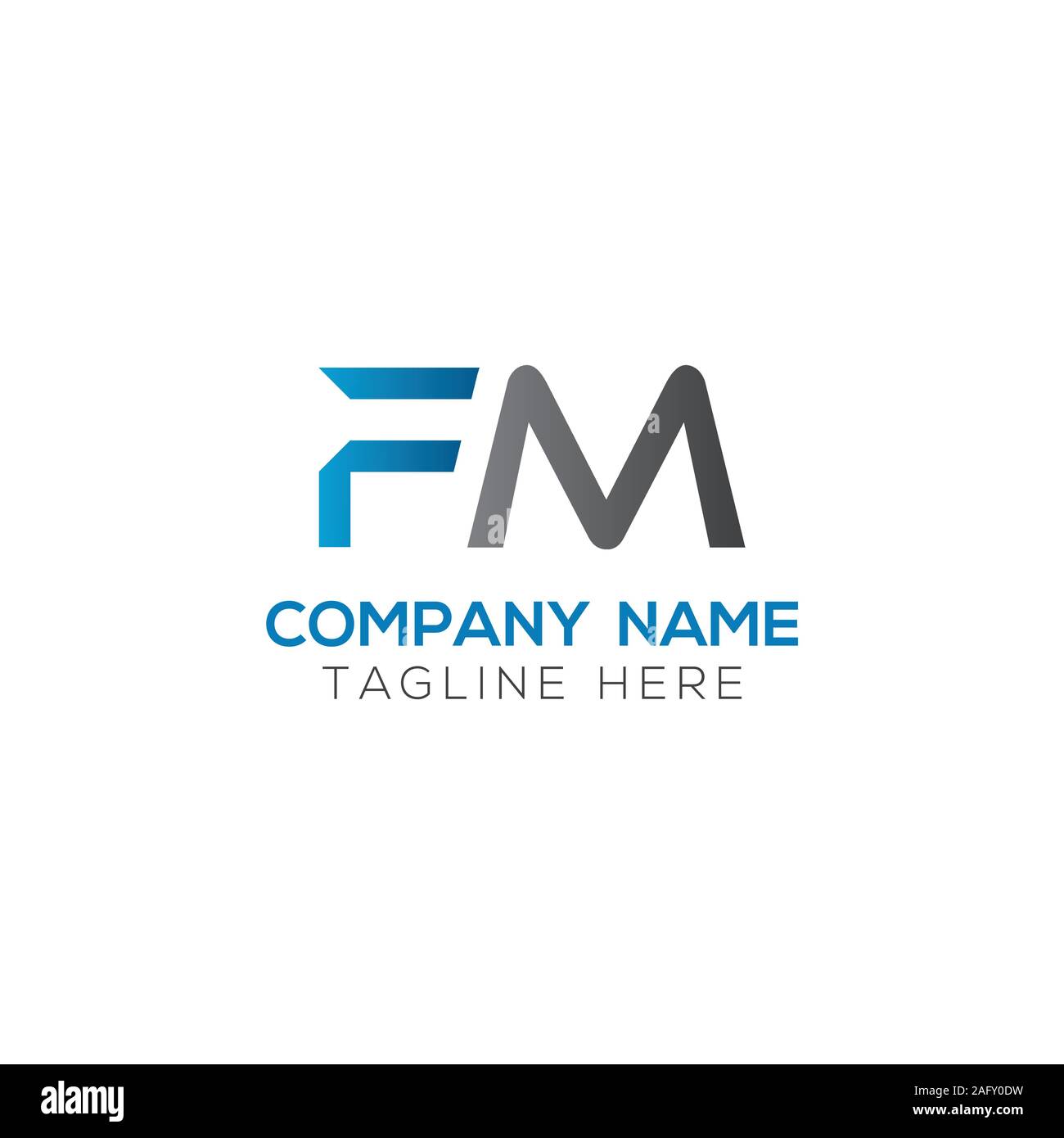 Initial FM Letter Linked Logo. Creative Letter FM Modern Business Logo ...