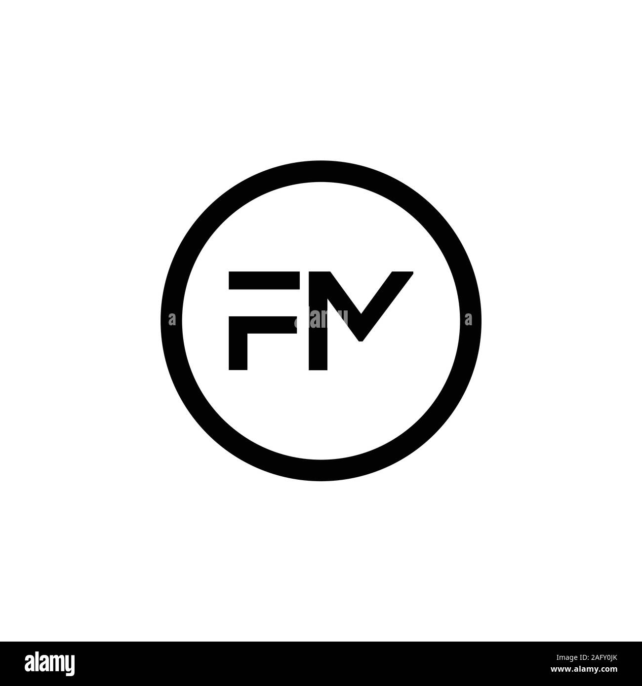 Initial FM Letter Linked Logo. Creative Letter FM Modern Business Logo ...