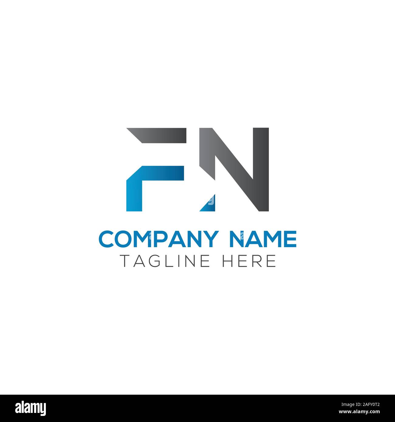 Initial FN Letter Linked Logo. Creative Letter FN Modern Business Logo ...