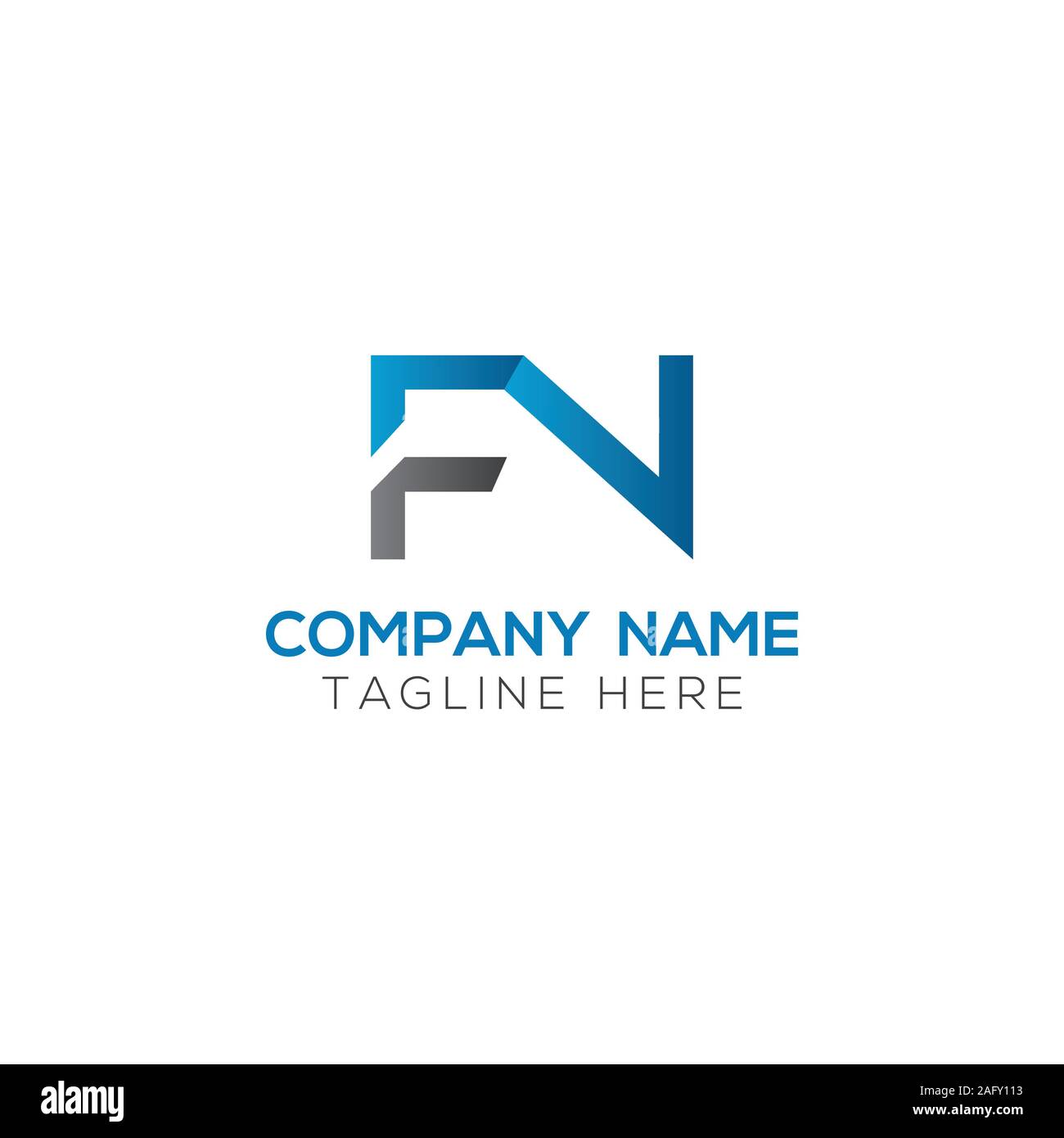 Initial FN Letter Linked Logo. Creative Letter FN Modern Business Logo ...