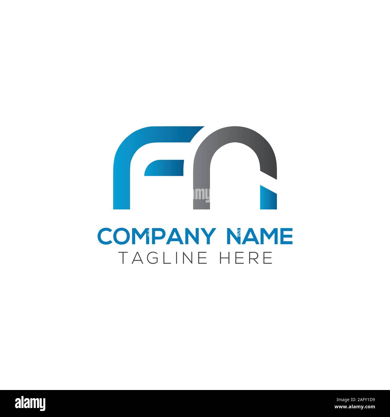 Initial FN Letter Linked Logo. Creative Letter FN Modern Business Logo ...