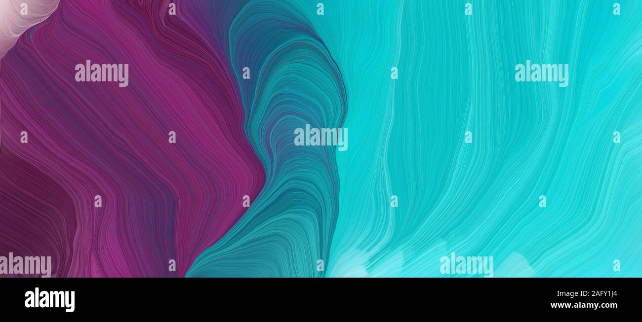 colorful horizontal banner. contemporary waves design with old mauve ...