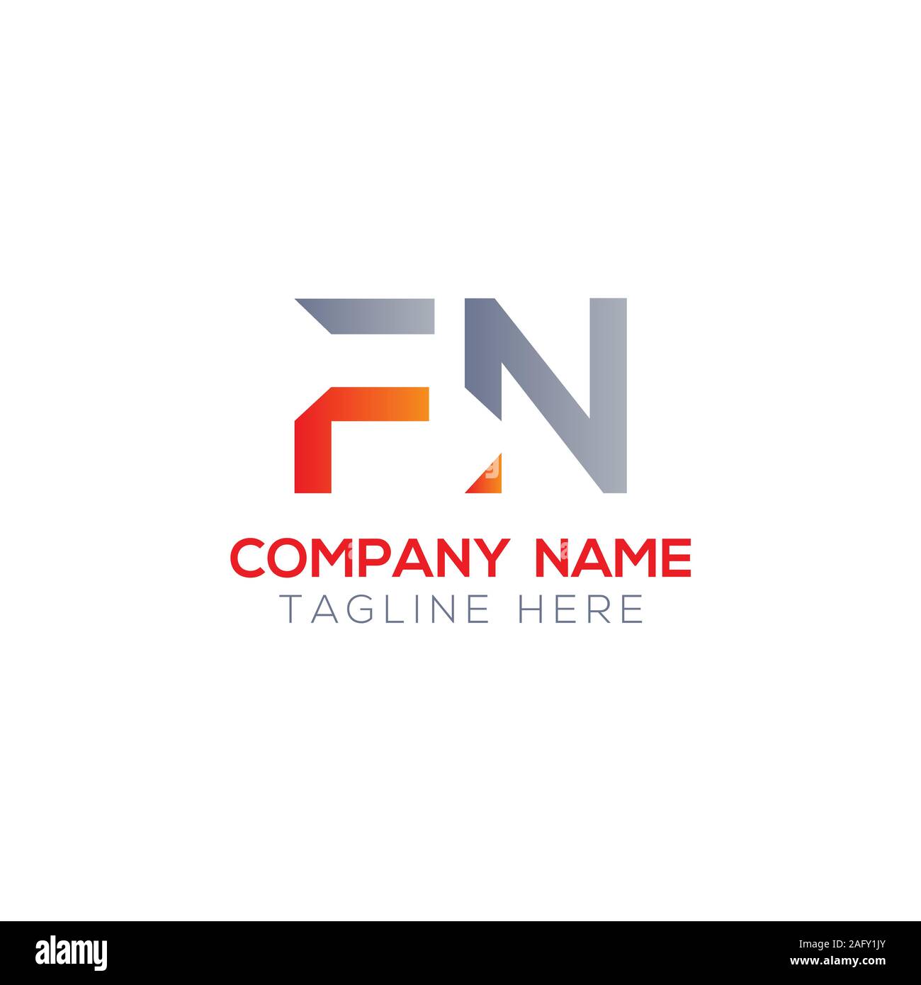 Initial FN Letter Linked Logo. Creative Letter FN Modern Business Logo ...