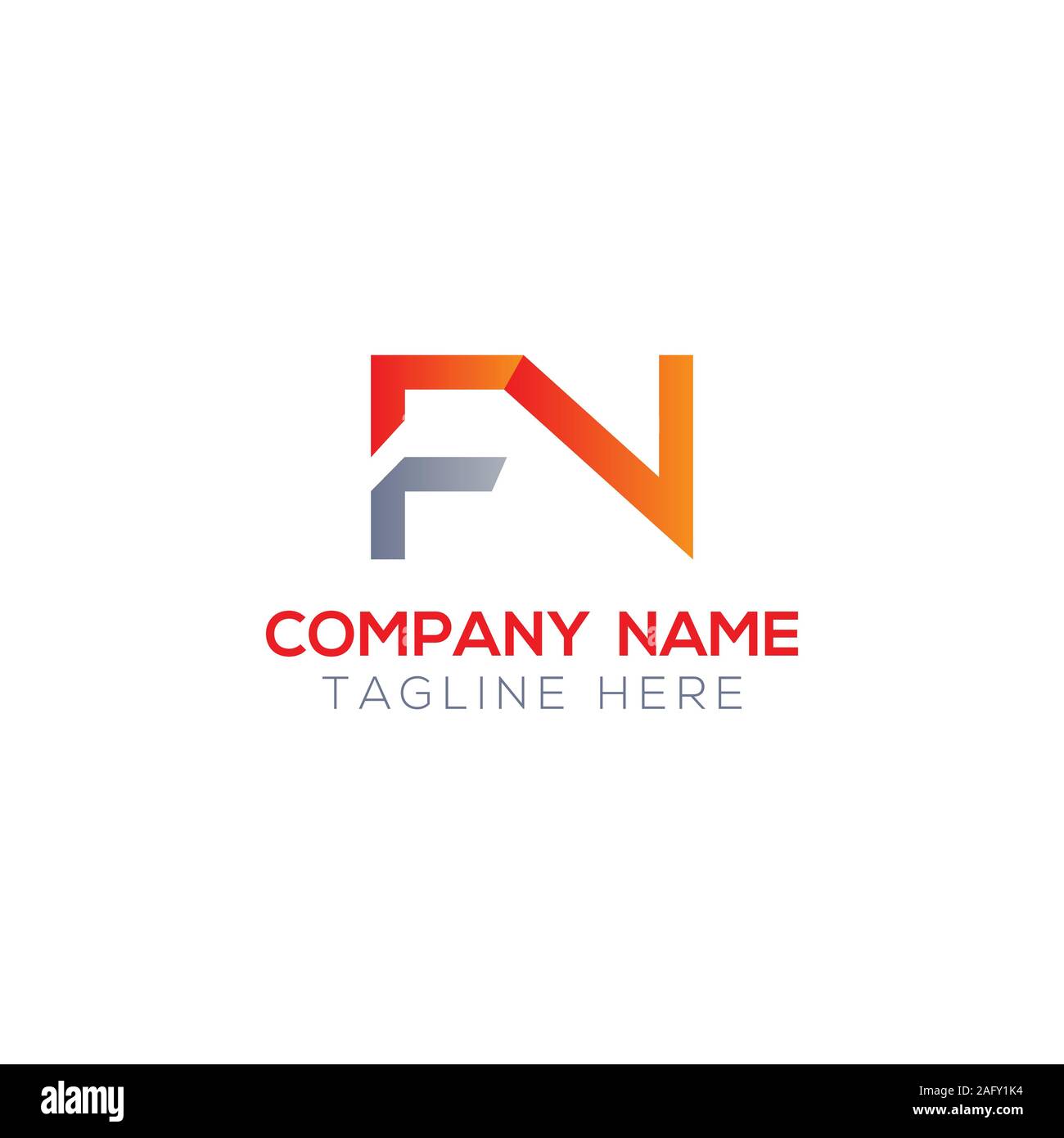 Initial FN Letter Linked Logo. Creative Letter FN Modern Business Logo ...