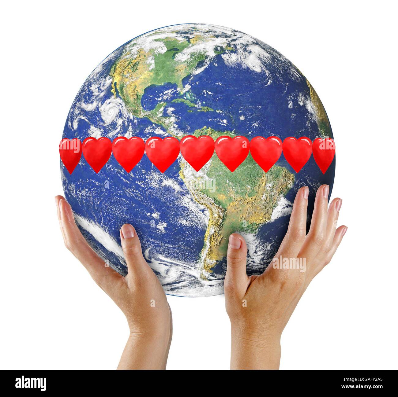 Love in world.Elements of this image furnished by NASA Stock Photo - Alamy