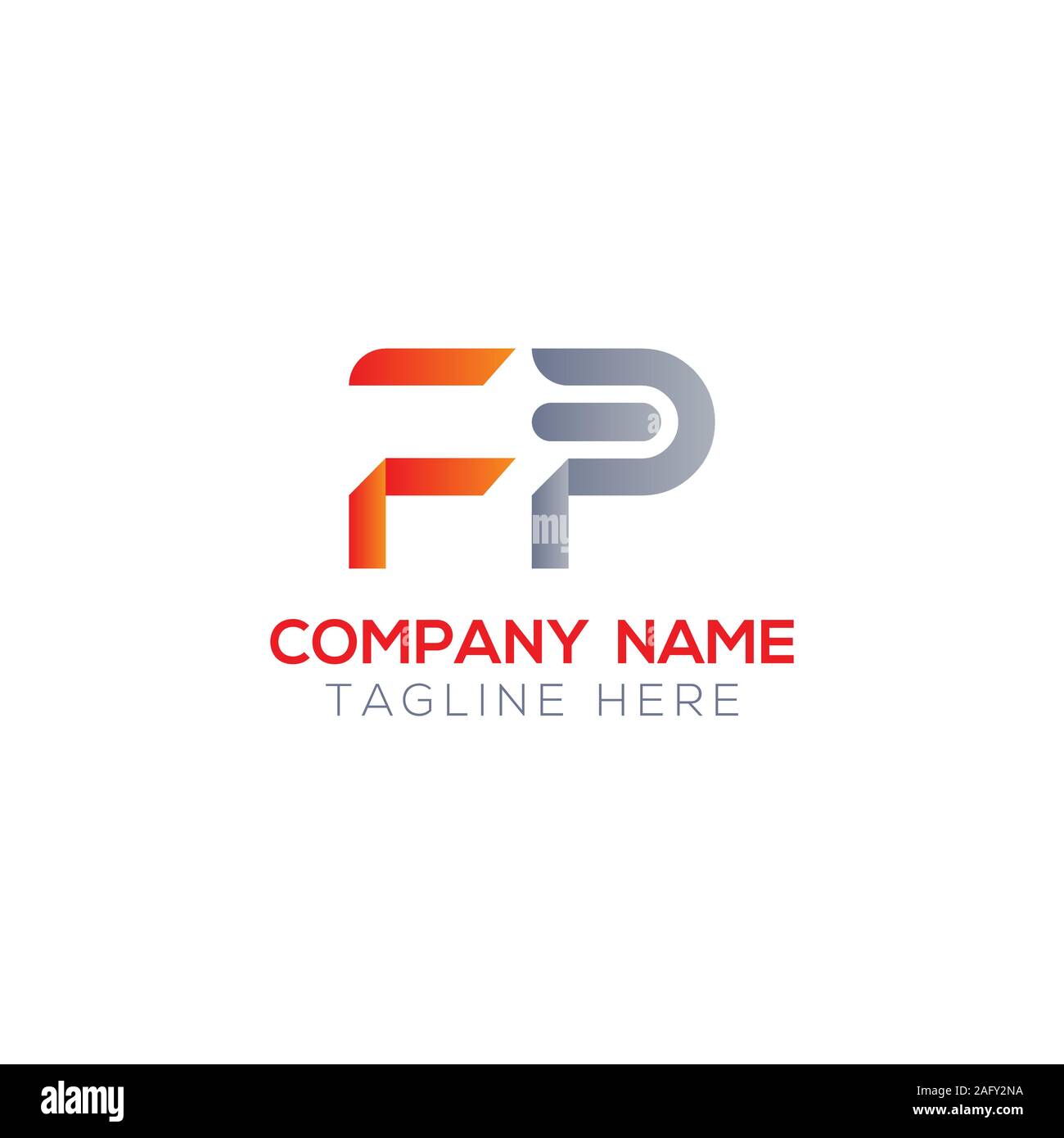 Initial FP Letter Linked Logo. Creative Letter FP Modern Business Logo ...