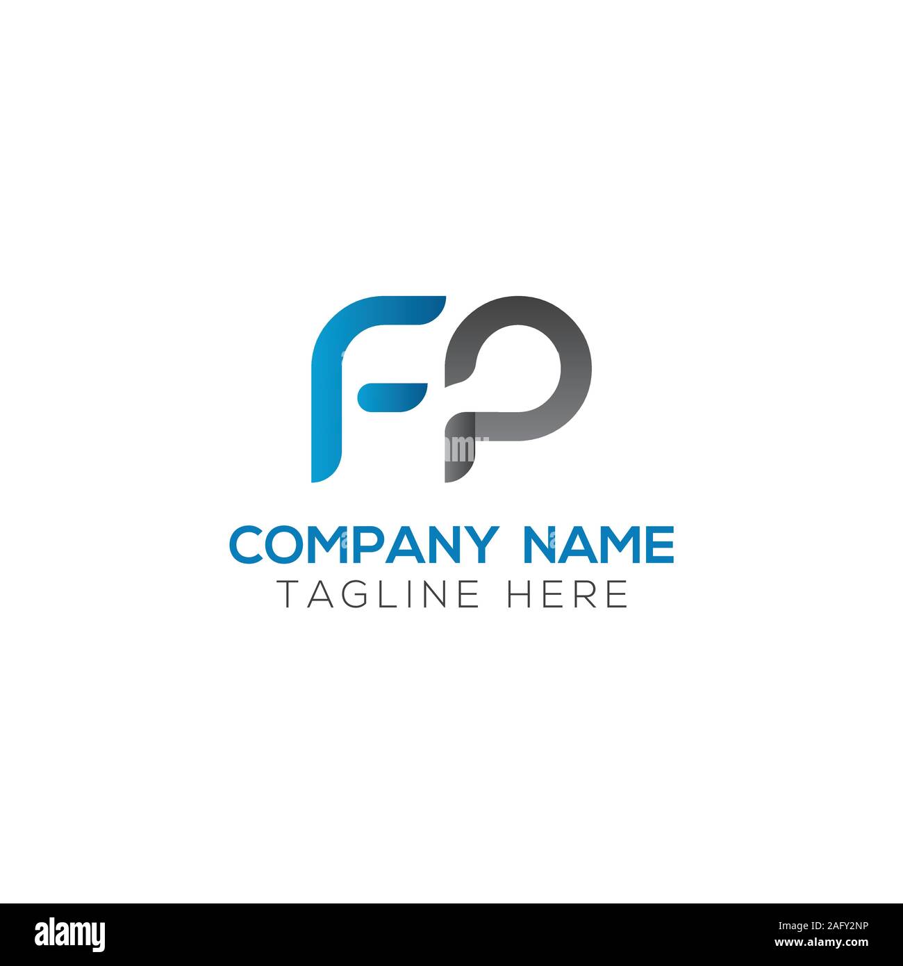 Initial FP Letter Linked Logo. Creative Letter FP Modern Business Logo ...