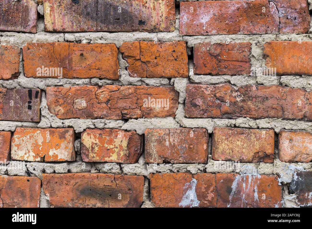 Background of old red stone wall. Texture of brick Stock Photo - Alamy