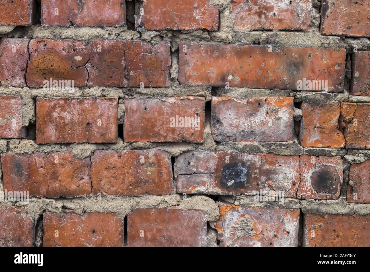 Background of old red stone wall. Texture of brick Stock Photo - Alamy
