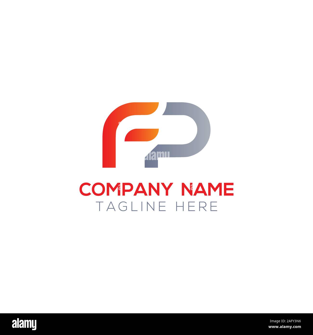 Initial FP Letter Linked Logo. Creative Letter FP Modern Business Logo ...