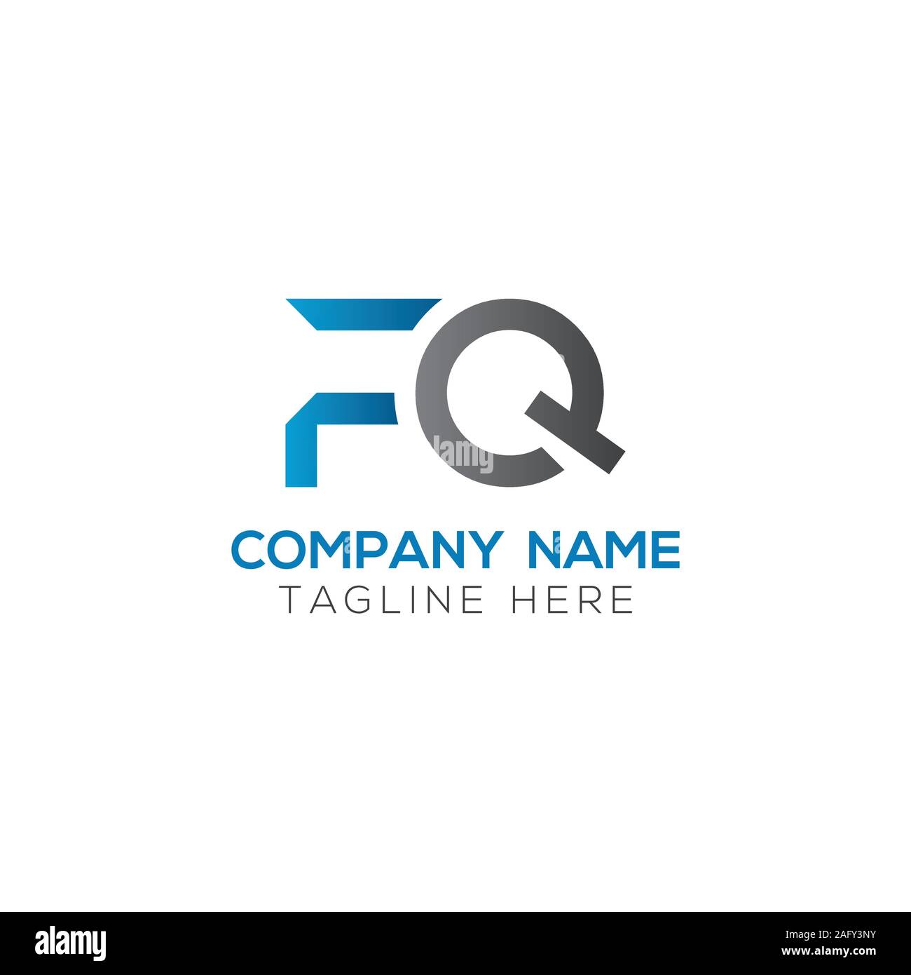 Initial FQ Letter Linked Logo. Creative Letter FQ Modern Business Logo ...