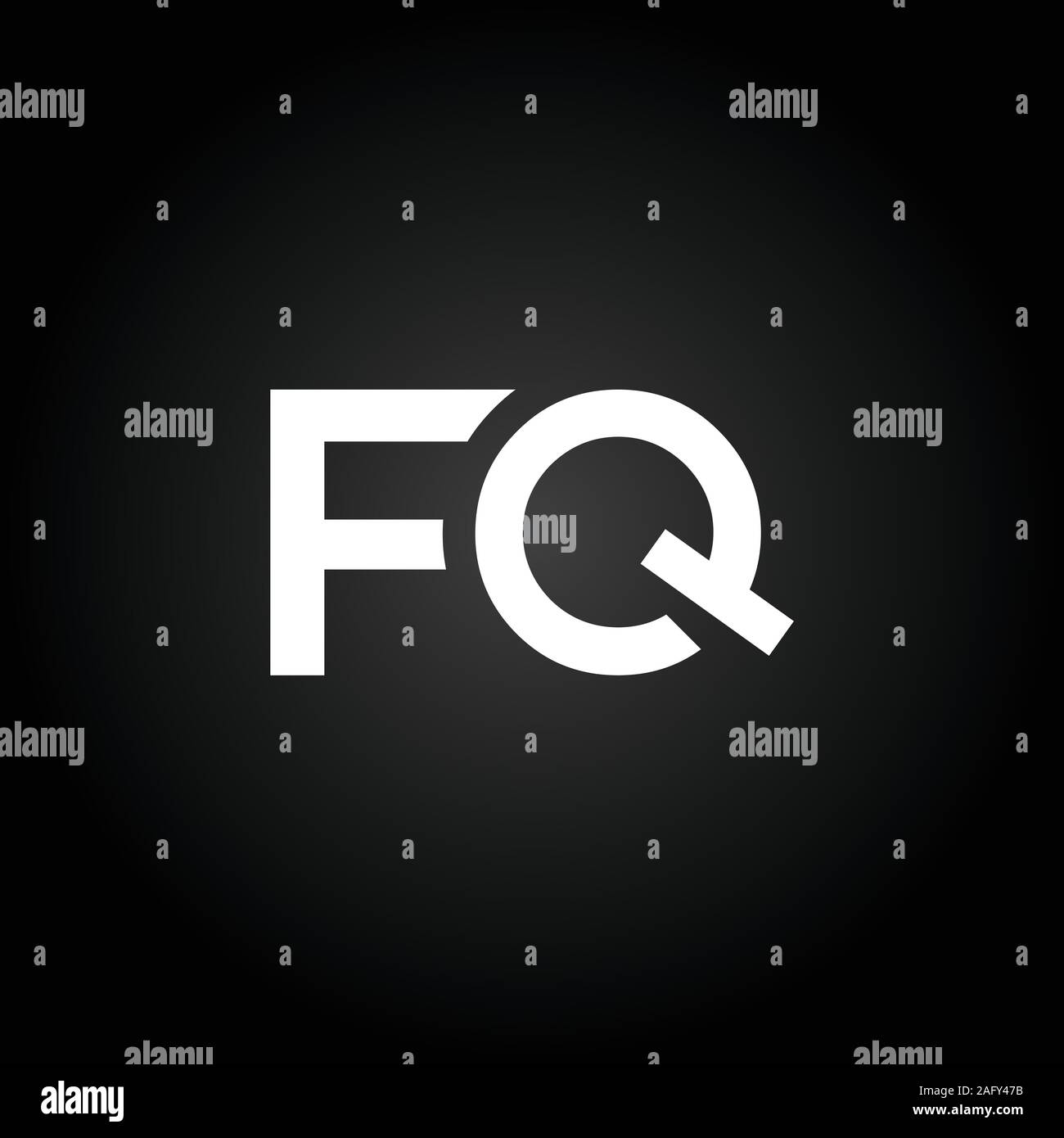 Initial FQ Letter Linked Logo. Creative Letter FQ Modern Business Logo ...