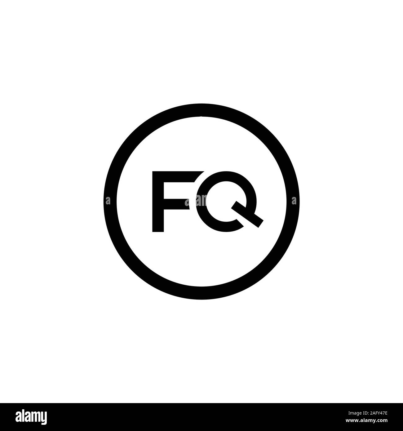 Initial FQ Letter Linked Logo. Creative Letter FQ Modern Business Logo ...