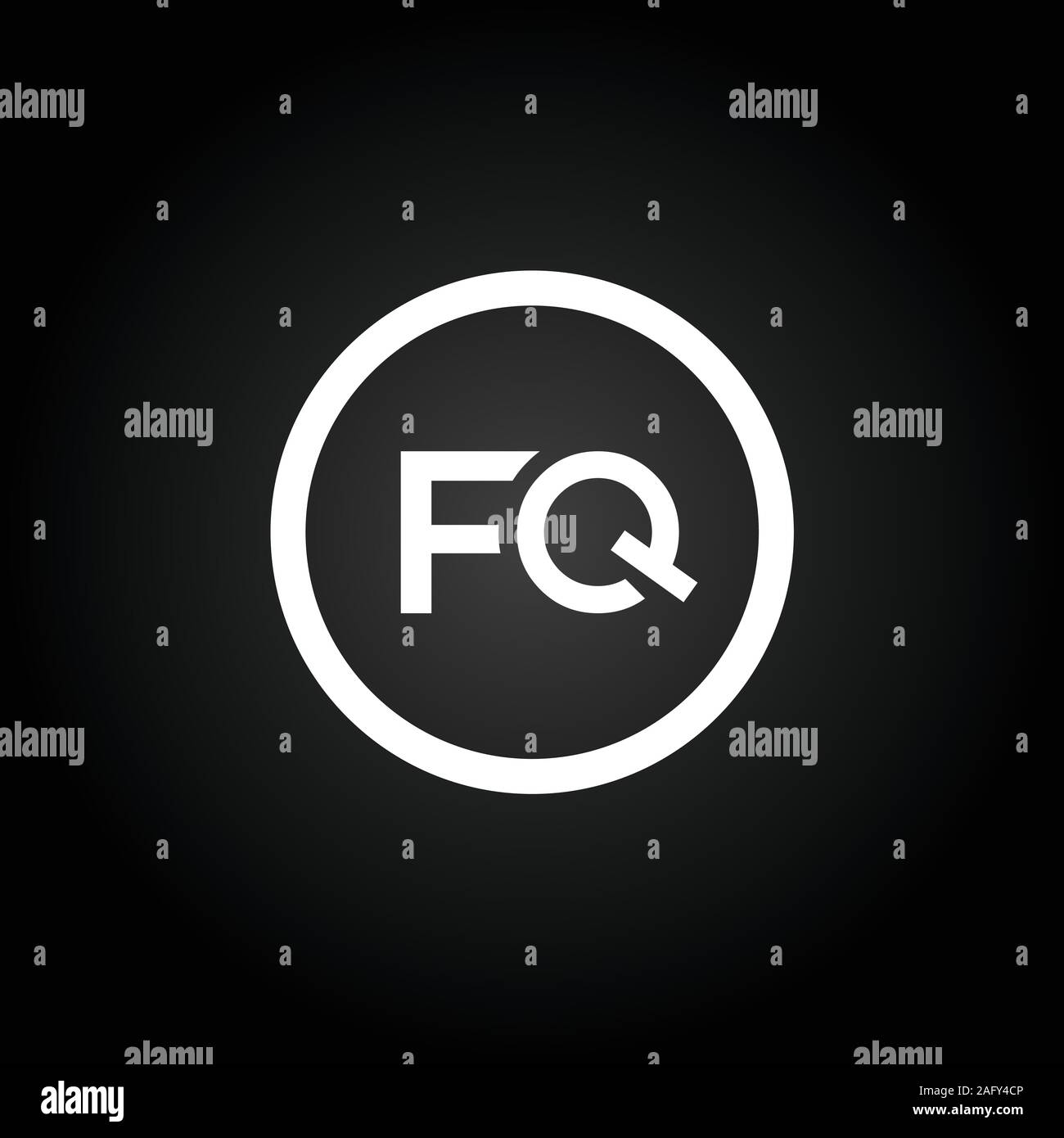 Initial FQ Letter Linked Logo. Creative Letter FQ Modern Business Logo ...