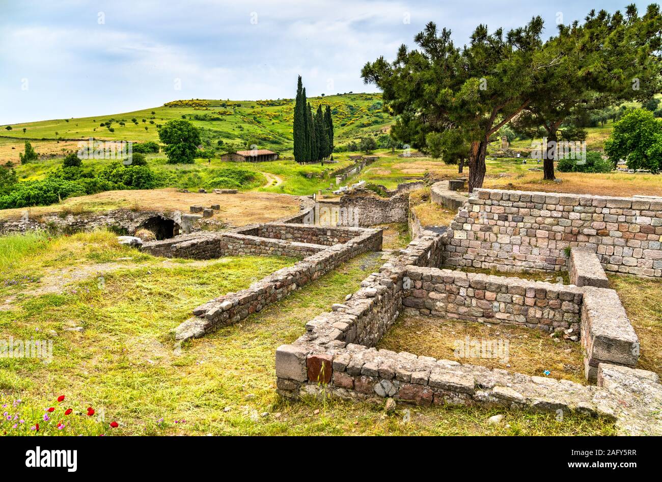 Ruins of Asclepieion of Pergamon in Turkey Stock Photo - Alamy