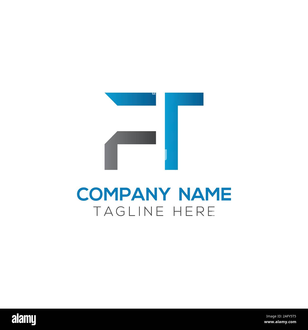 Initial FT Letter Linked Logo. Creative Letter FT Modern Business Logo ...