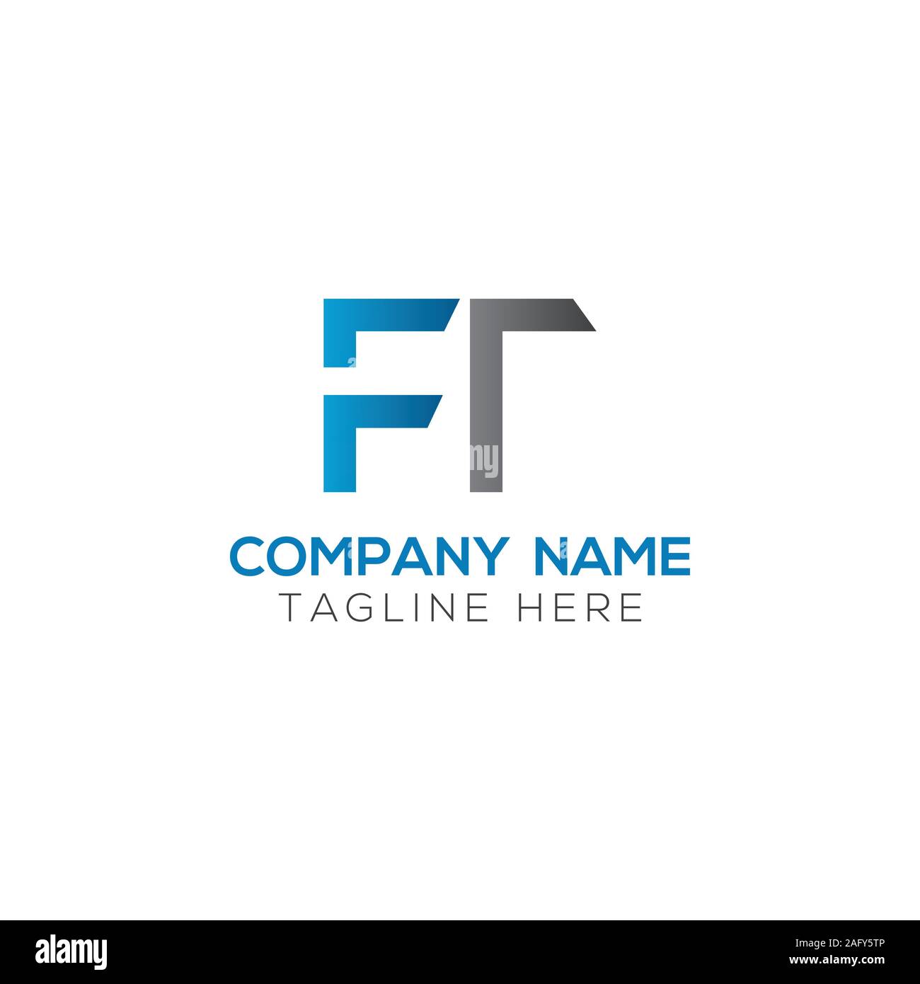 Initial FT Letter Linked Logo. Creative Letter FT Modern Business Logo ...
