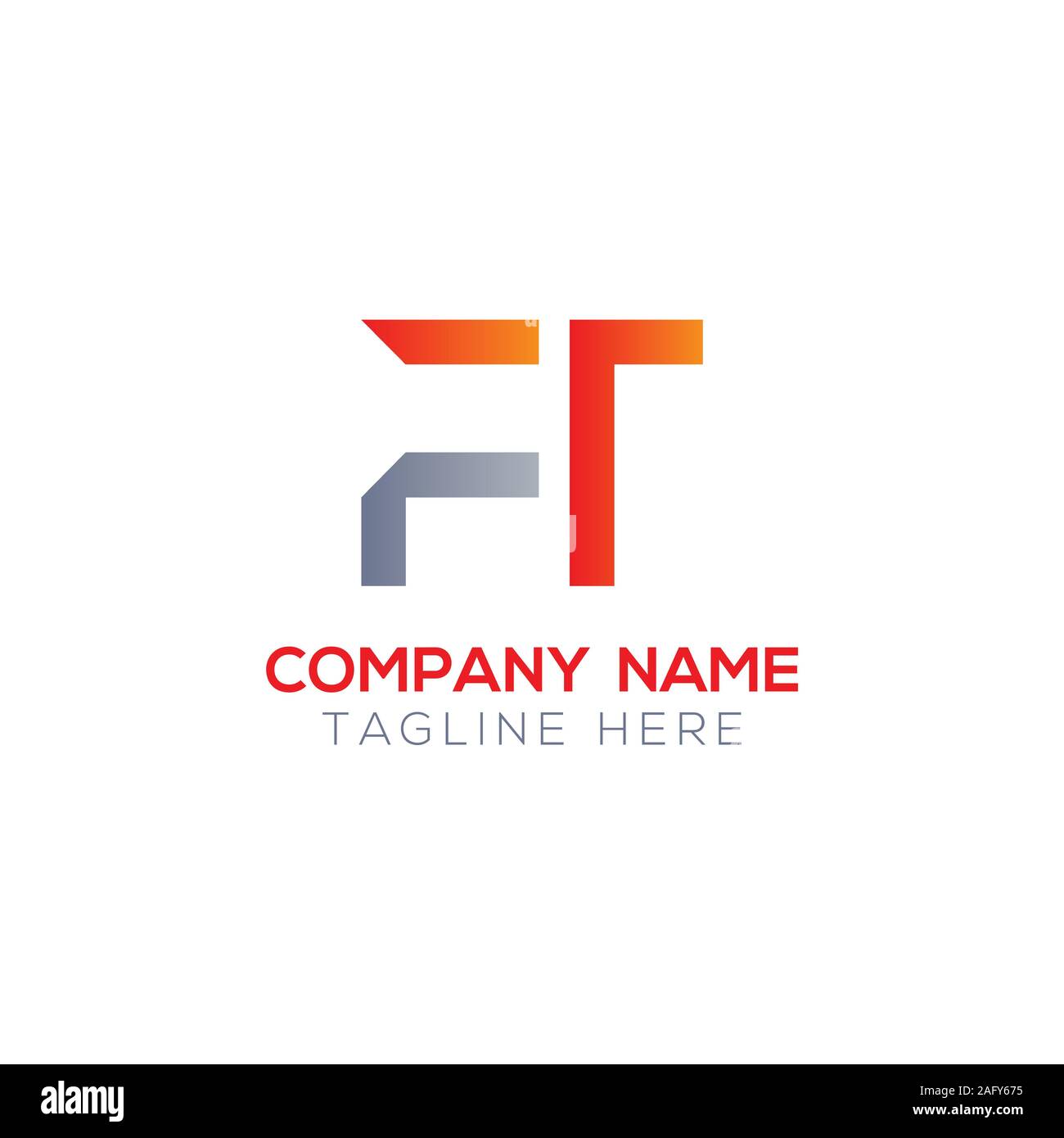 Initial FT Letter Linked Logo. Creative Letter FT Modern Business Logo ...