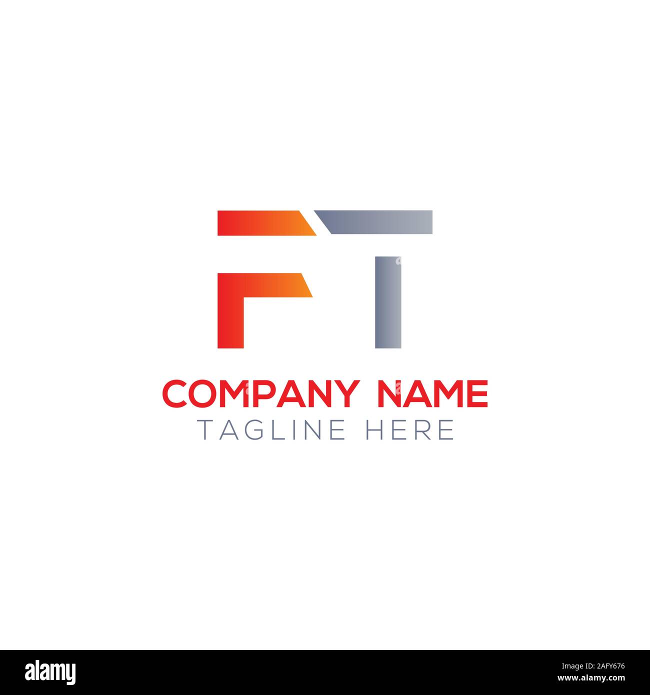 Initial FT Letter Linked Logo. Creative Letter FT Modern Business Logo ...
