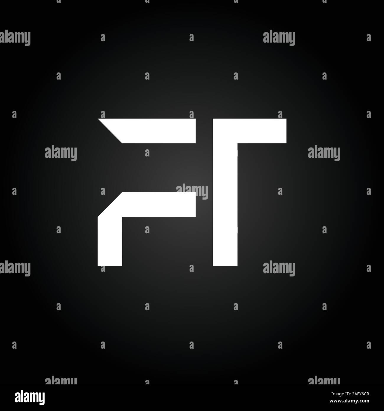 Initial FT Letter Linked Logo. Creative Letter FT Modern Business Logo ...