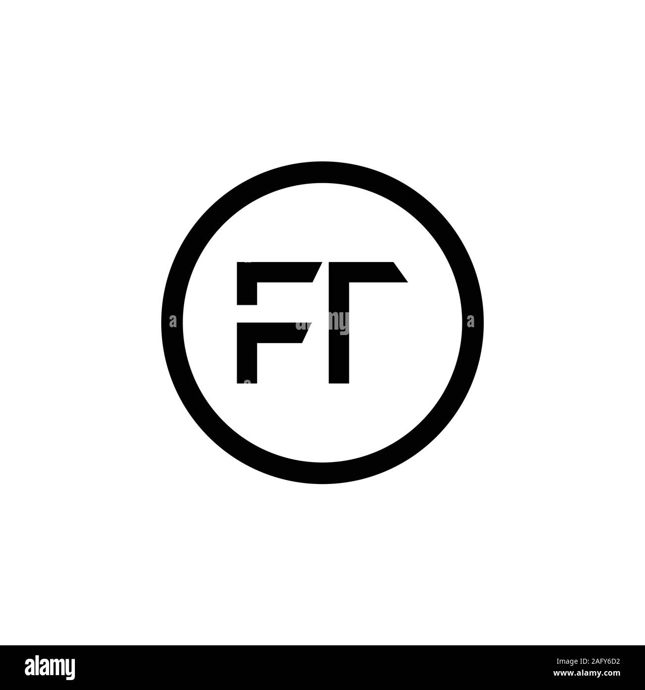 Initial FT Letter Linked Logo. Creative Letter FT Modern Business Logo ...