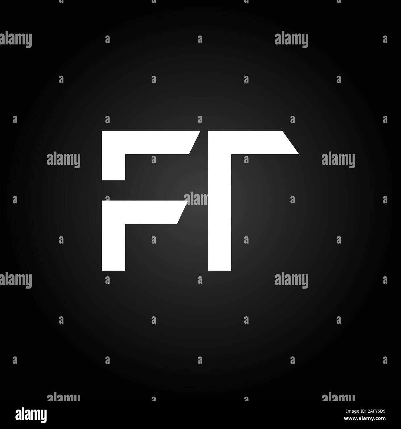 Initial FT Letter Linked Logo. Creative Letter FT Modern Business Logo ...