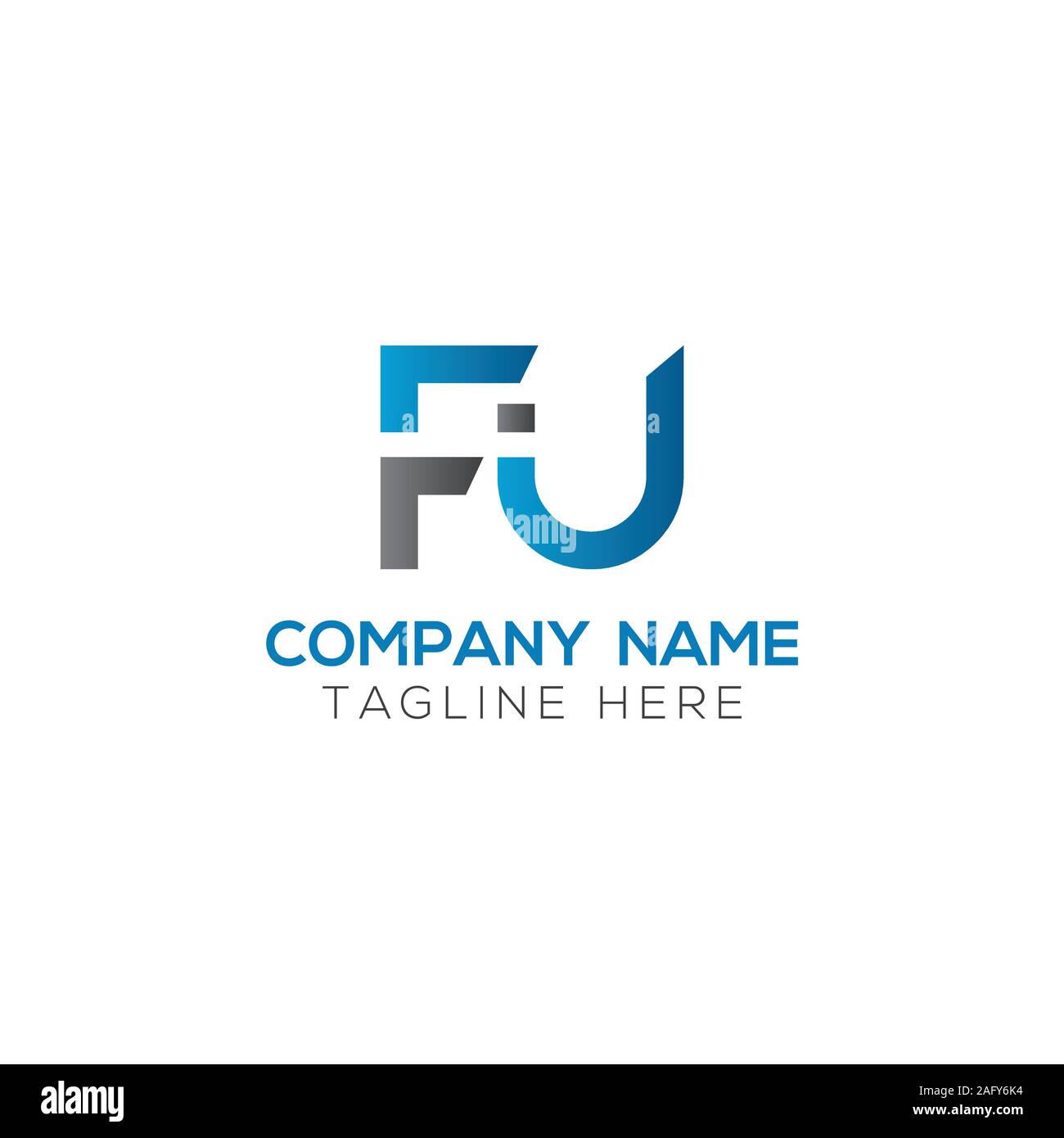 Initial FU Letter Linked Logo. Creative Letter FU Modern Business Logo ...