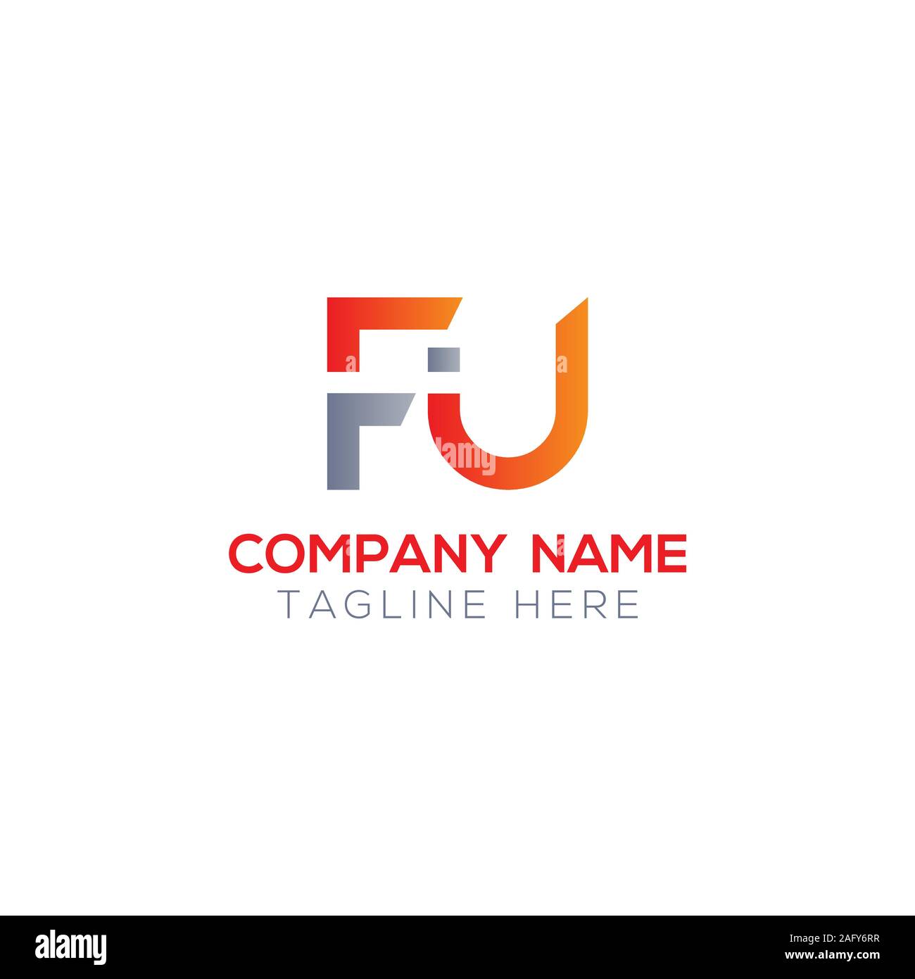 Initial FU Letter Linked Logo. Creative Letter FU Modern Business Logo ...