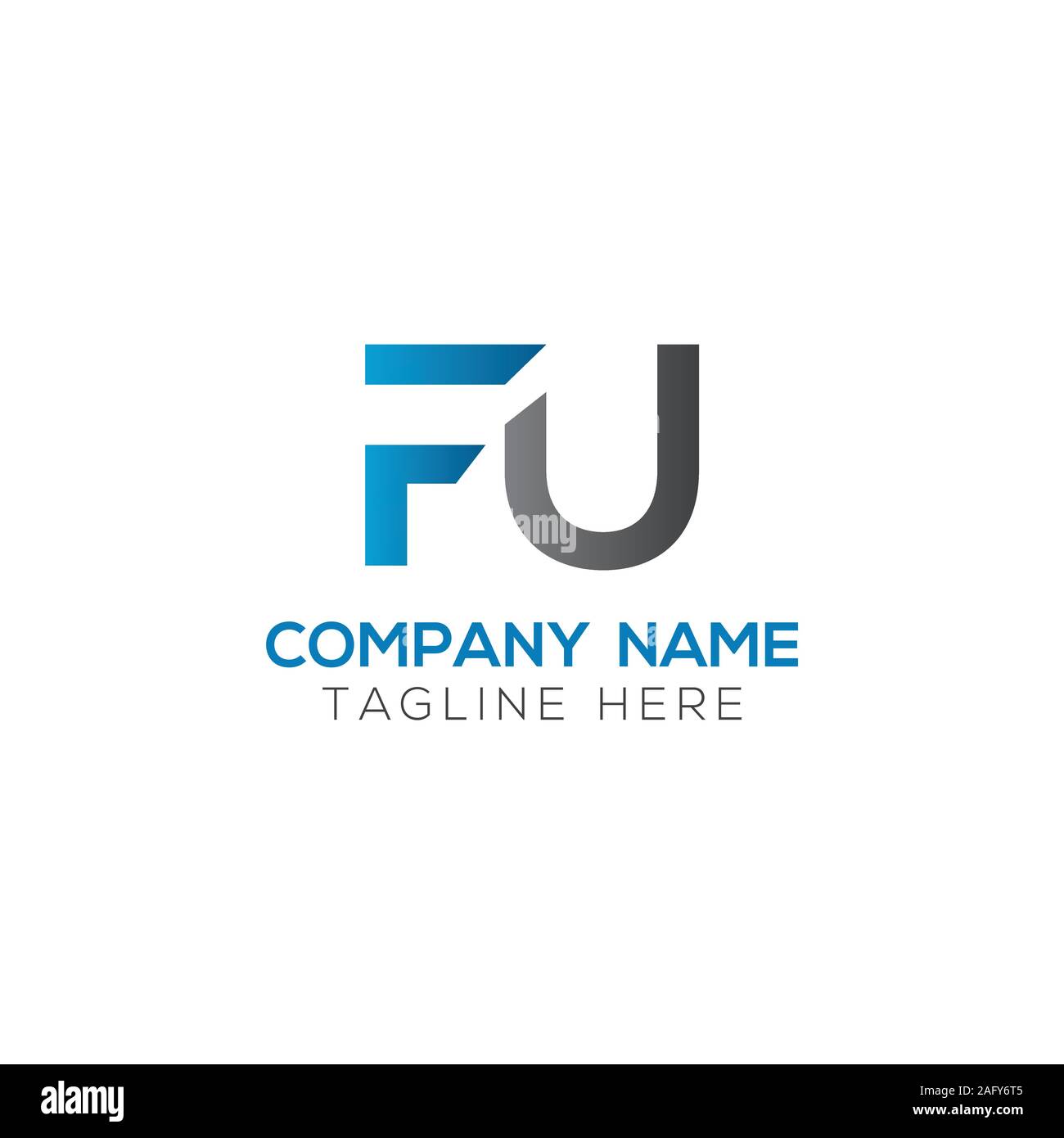 Initial FU Letter Linked Logo. Creative Letter FU Modern Business Logo ...
