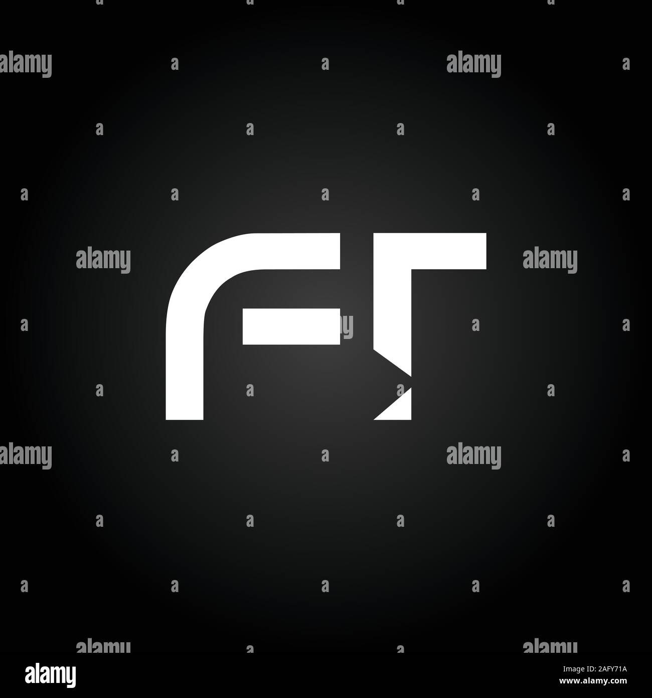 Initial FT Letter Linked Logo. Creative Letter FT Modern Business Logo ...