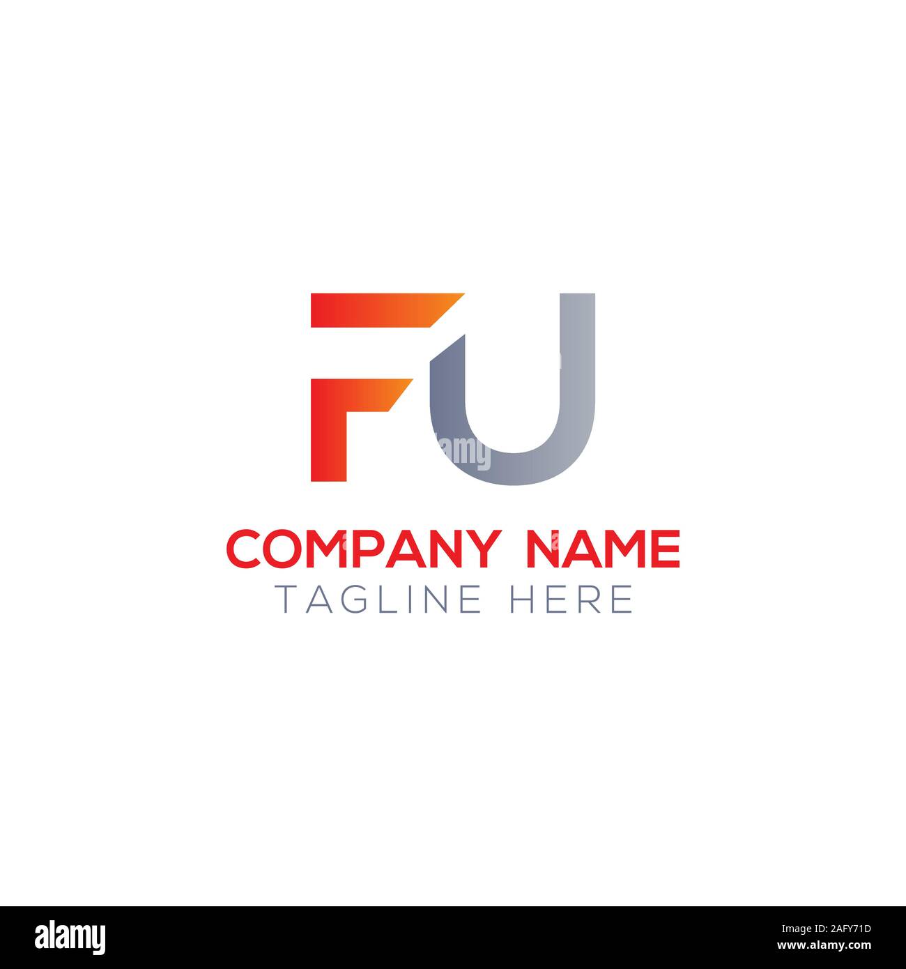 Initial FU Letter Linked Logo. Creative Letter FU Modern Business Logo ...