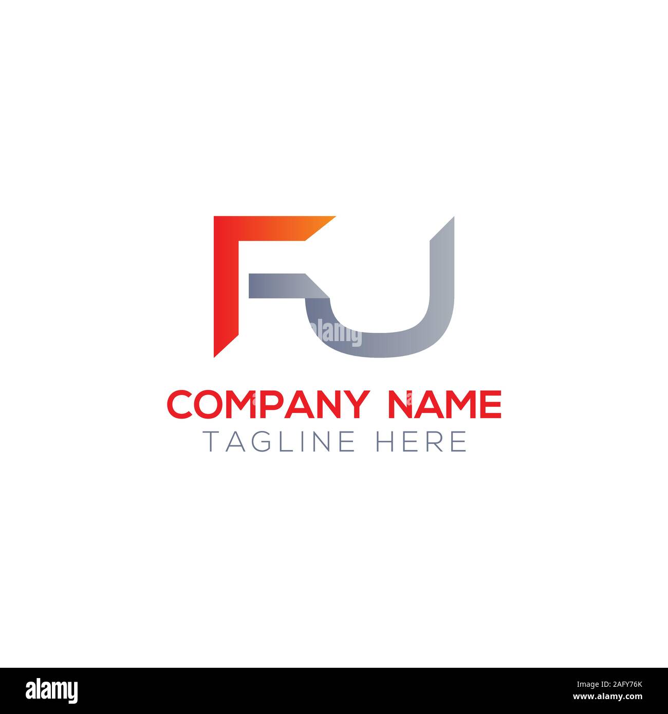 Initial FU Letter Linked Logo. Creative Letter FU Modern Business Logo ...