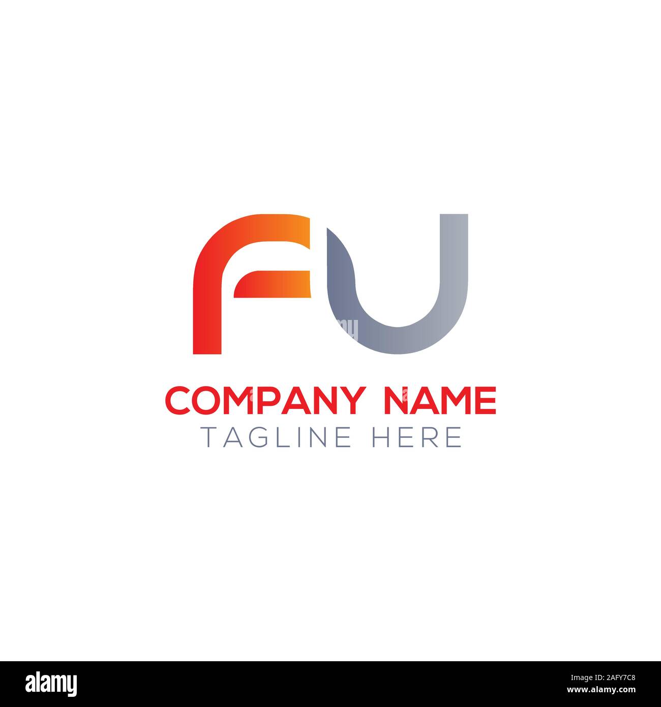 Initial FU Letter Linked Logo. Creative Letter FU Modern Business Logo ...