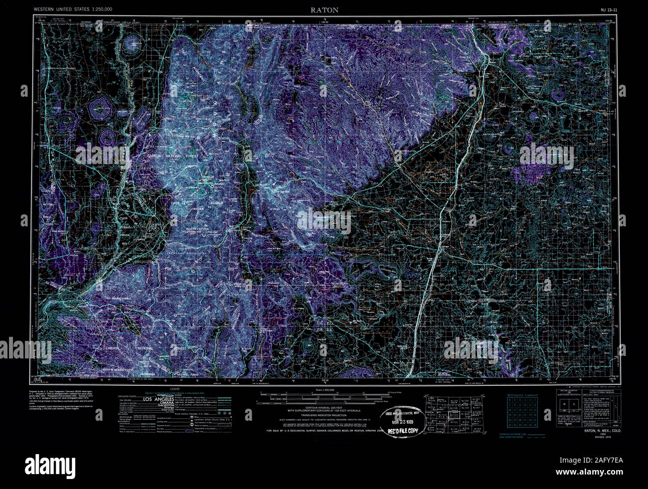 Raton new mexico map hi-res stock photography and images - Alamy