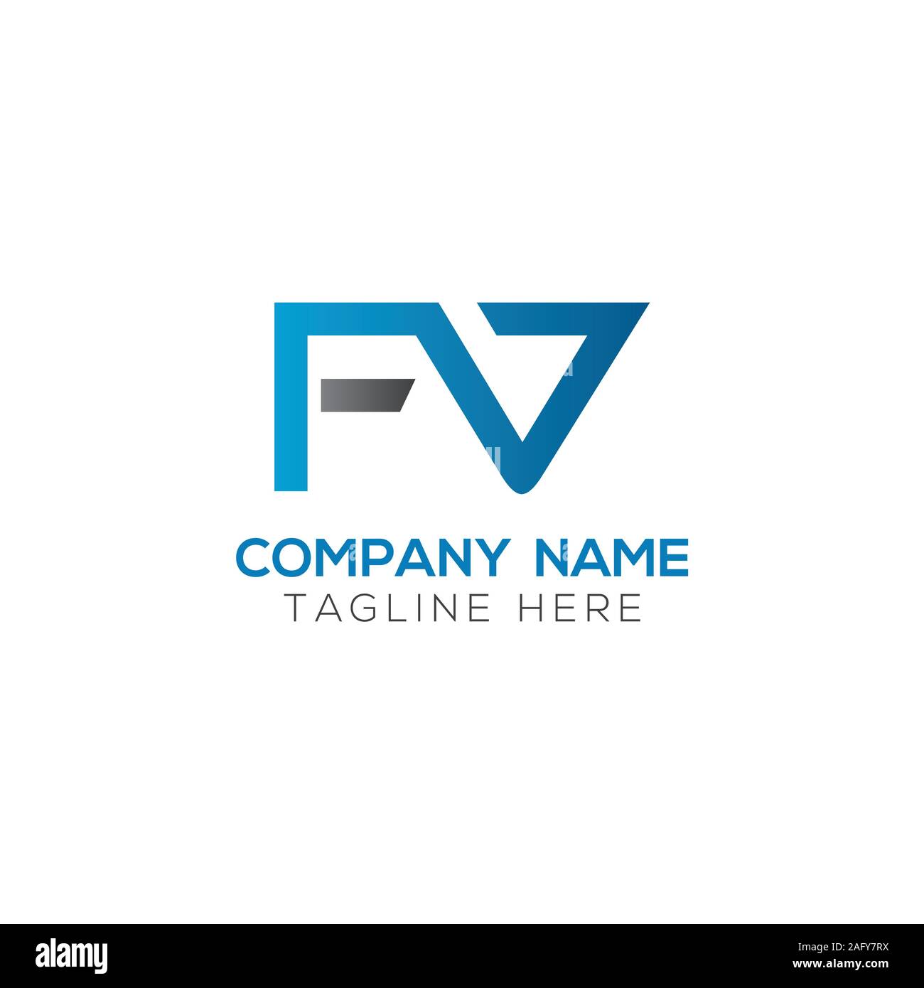 Initial FV Letter Linked Logo. Creative Letter FV Modern Business Logo ...