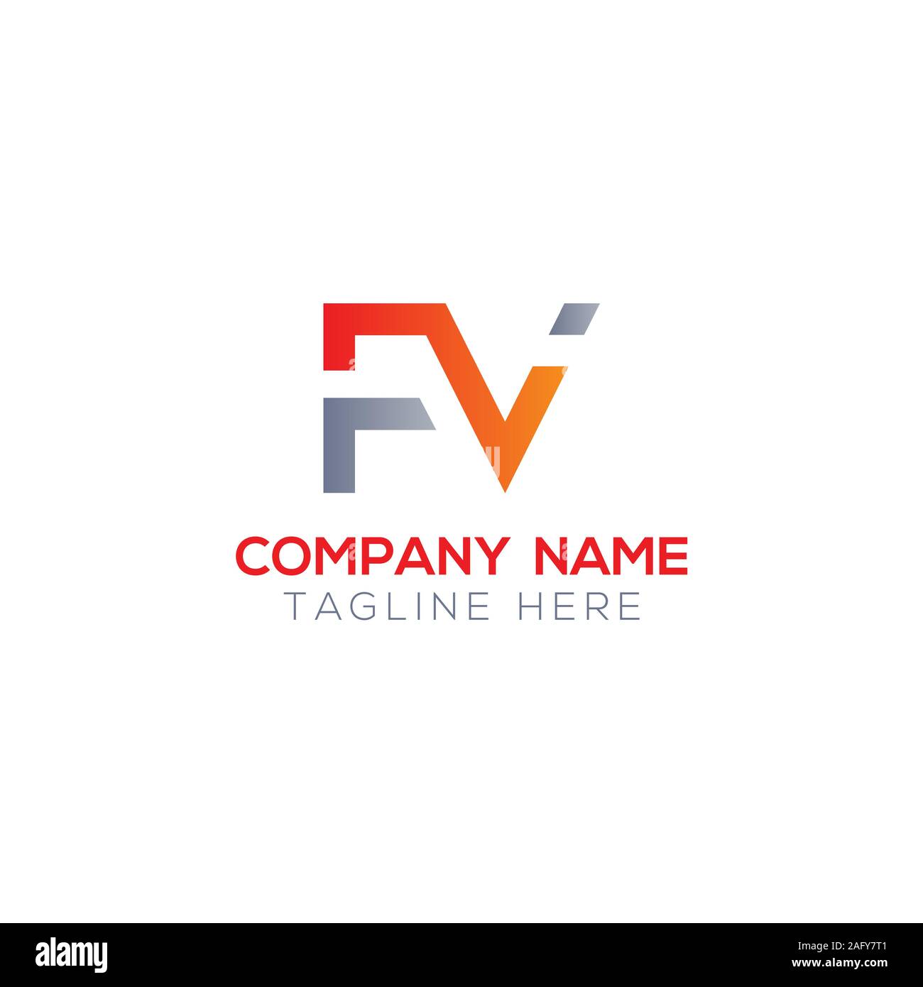 Fv logo design vector vectors hi-res stock photography and images - Alamy
