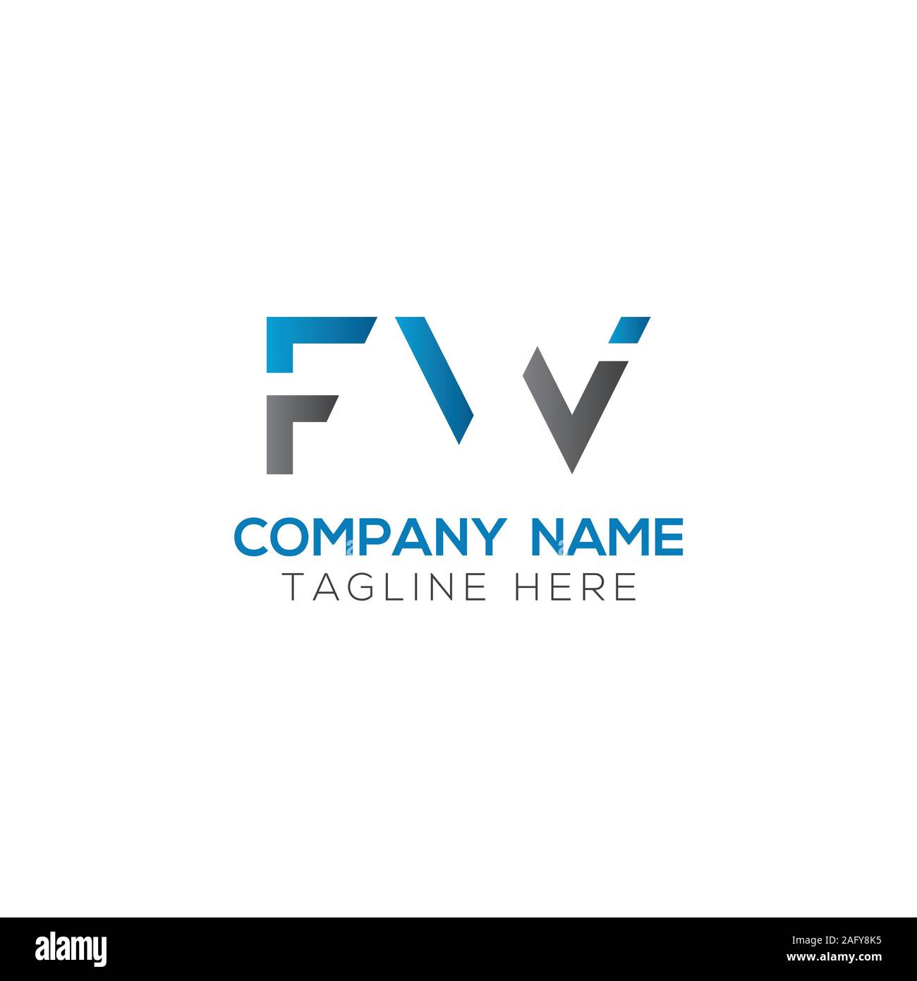 Initial FW Letter Linked Logo. Creative Letter FW Modern Business Logo ...