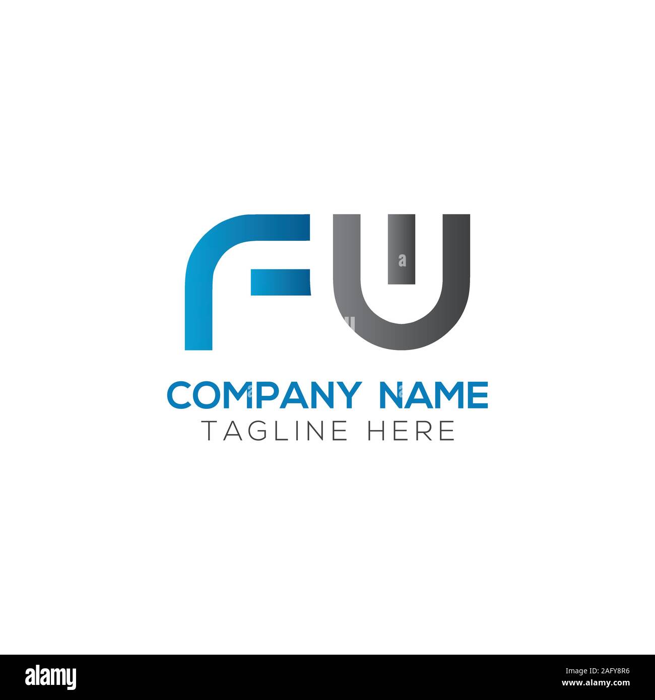 Initial FW Letter Linked Logo. Creative Letter FW Modern Business Logo ...
