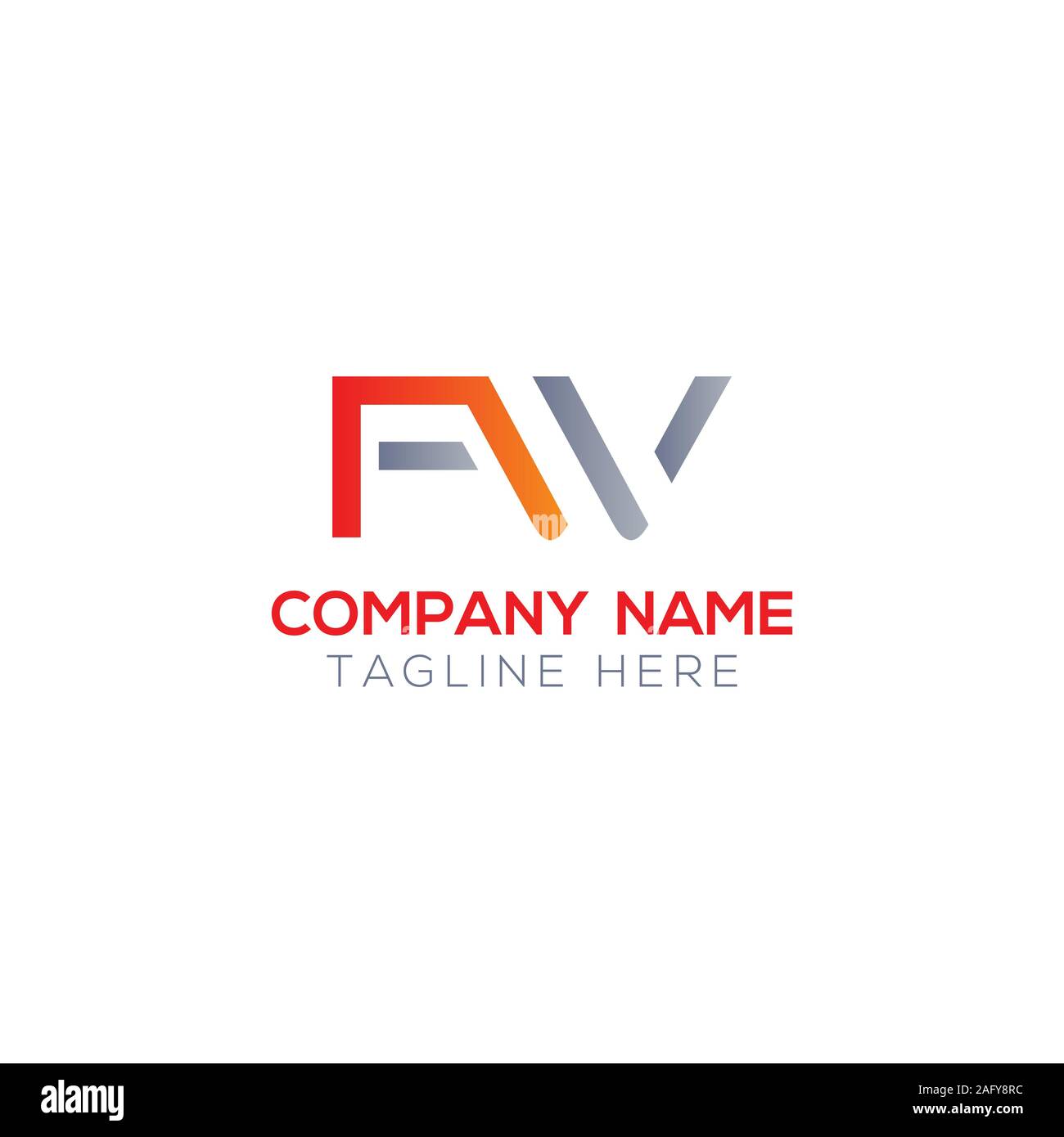 Initial FW Letter Linked Logo. Creative Letter FW Modern Business Logo ...