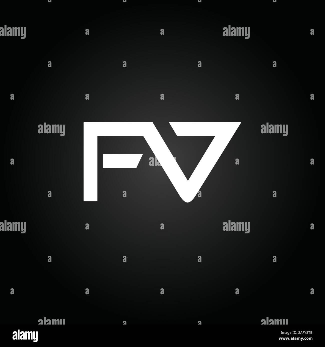 Initial FV Letter Linked Logo. Creative Letter FV Modern Business Logo ...