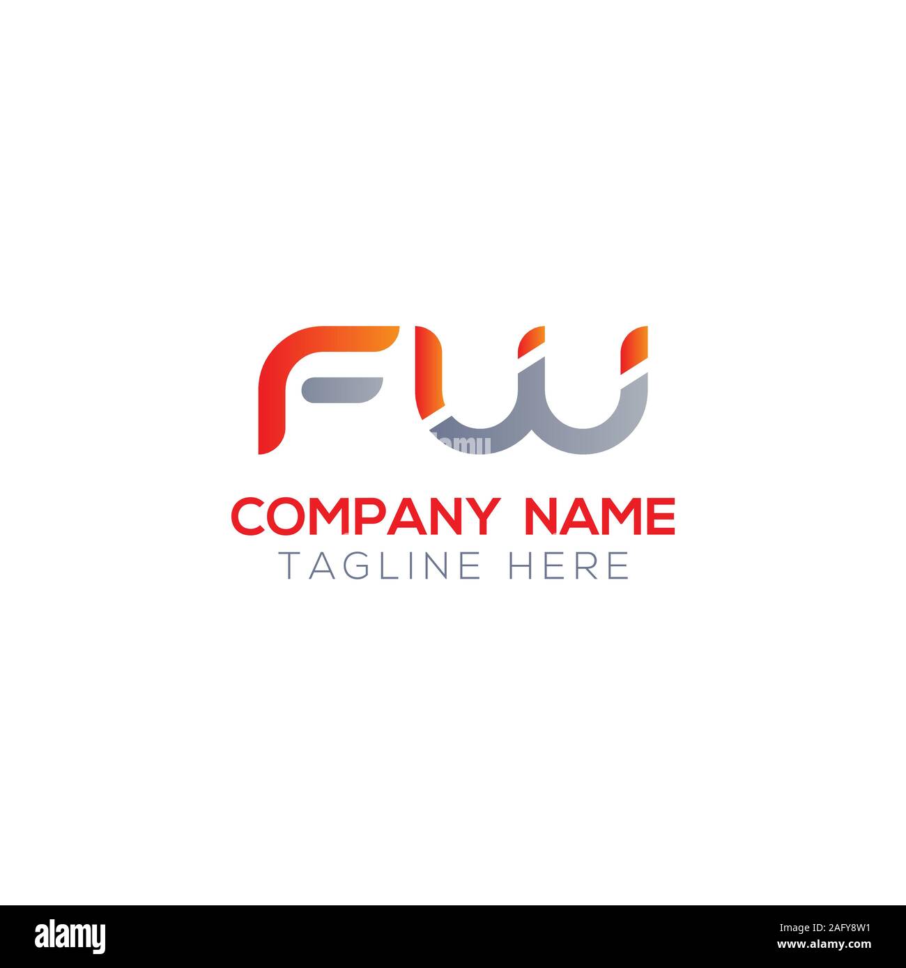 Initial FW Letter Linked Logo. Creative Letter FW Modern Business Logo ...