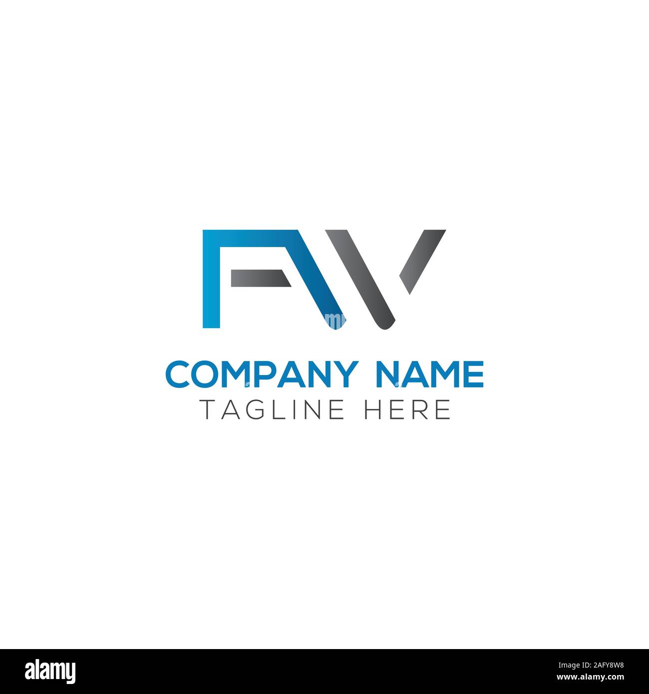 Initial FW Letter Linked Logo. Creative Letter FW Modern Business Logo ...