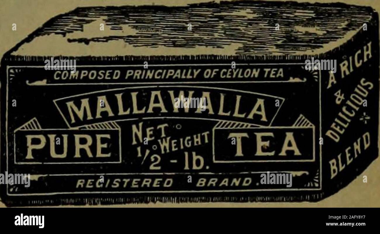 . Canadian grocer July-December 1896. MALLAWALLA continues to hold its ...