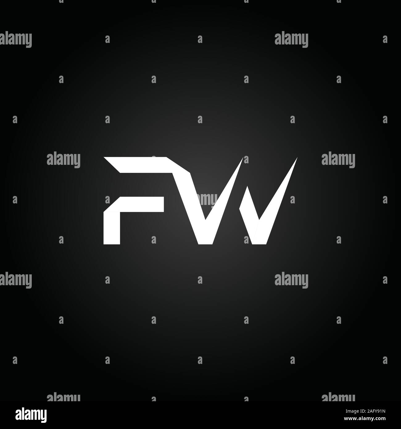 Initial FW Letter Linked Logo. Creative Letter FW Modern Business Logo ...