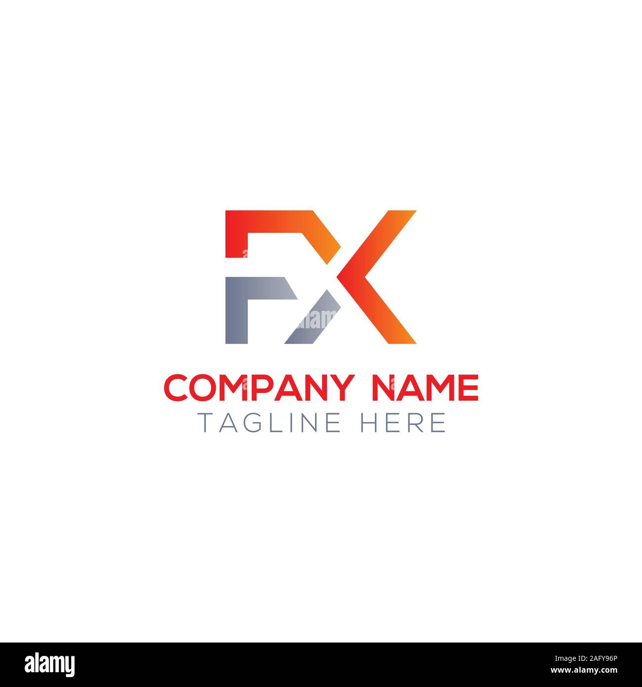 Initial FX Letter Linked Logo. Creative Letter FX Modern Business Logo ...