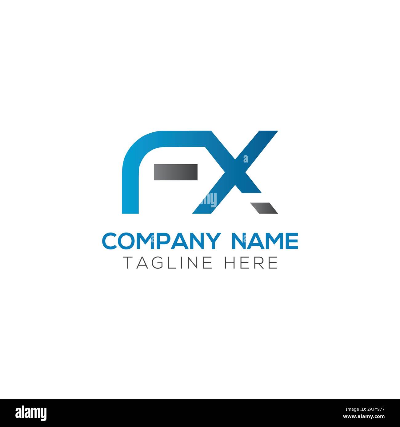 Initial FX Letter Linked Logo. Creative Letter FX Modern Business Logo ...