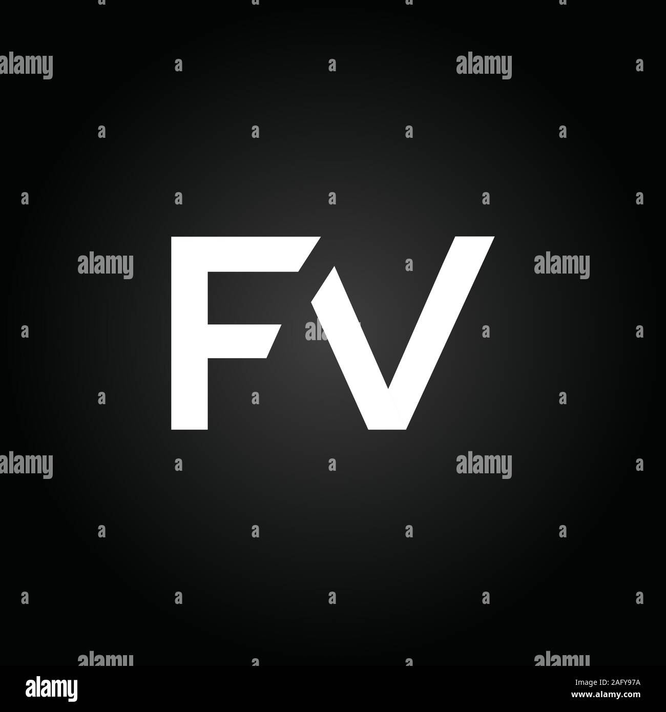 Initial FV Letter Linked Logo. Creative Letter FV Modern Business Logo ...
