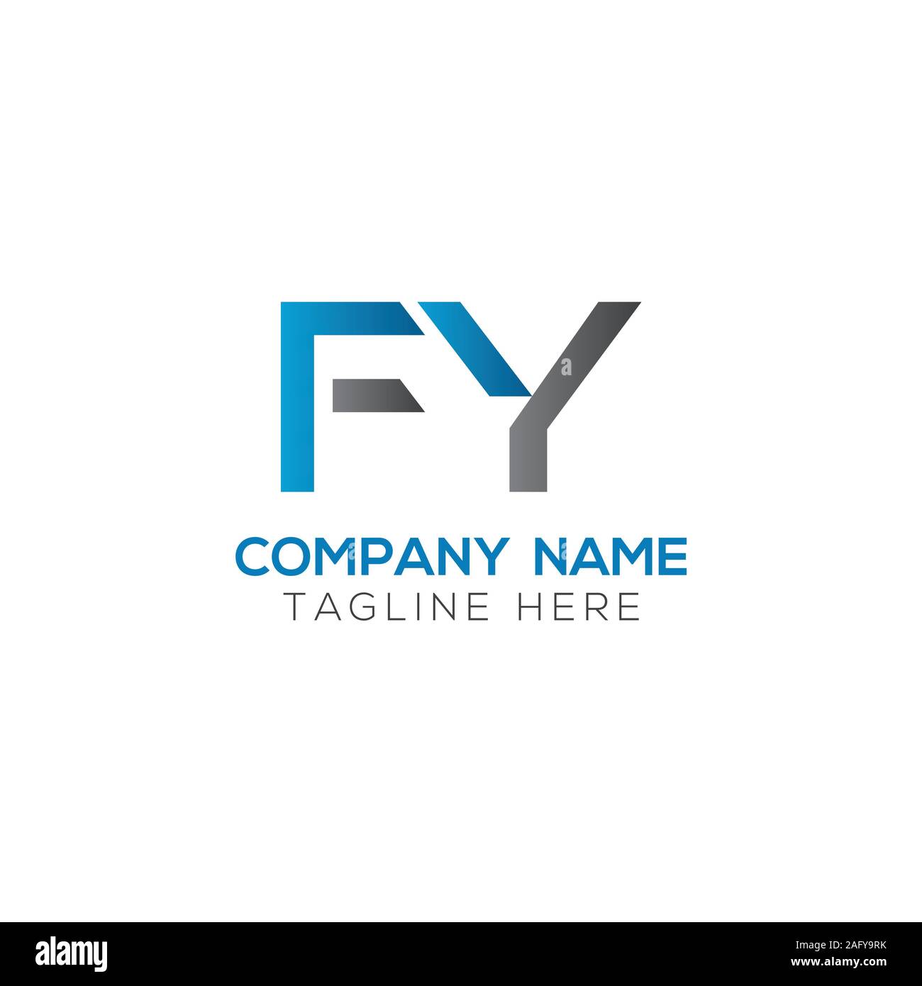 Initial FY Letter Linked Logo. Creative Letter FY Modern Business Logo ...